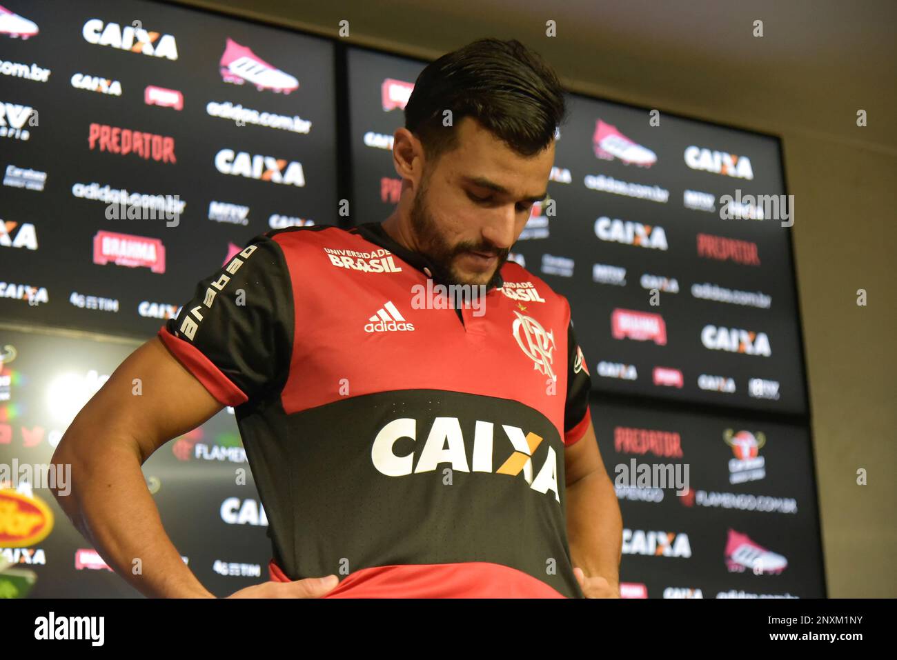 RJ - Rio de Janeiro - 02/01/2018 - Presentation Henrique Dourado in Flamengo - Henrique Dourado ...