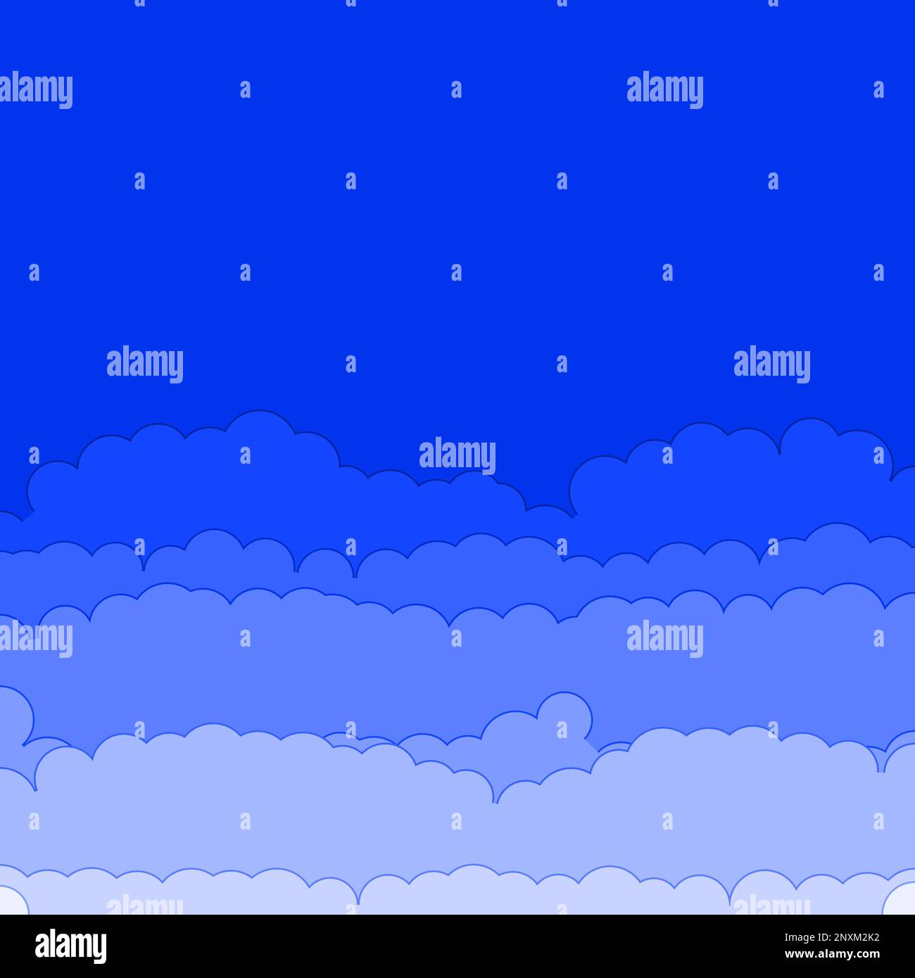 Cartoon colour clouds background illustration Stock Vector Image & Art ...