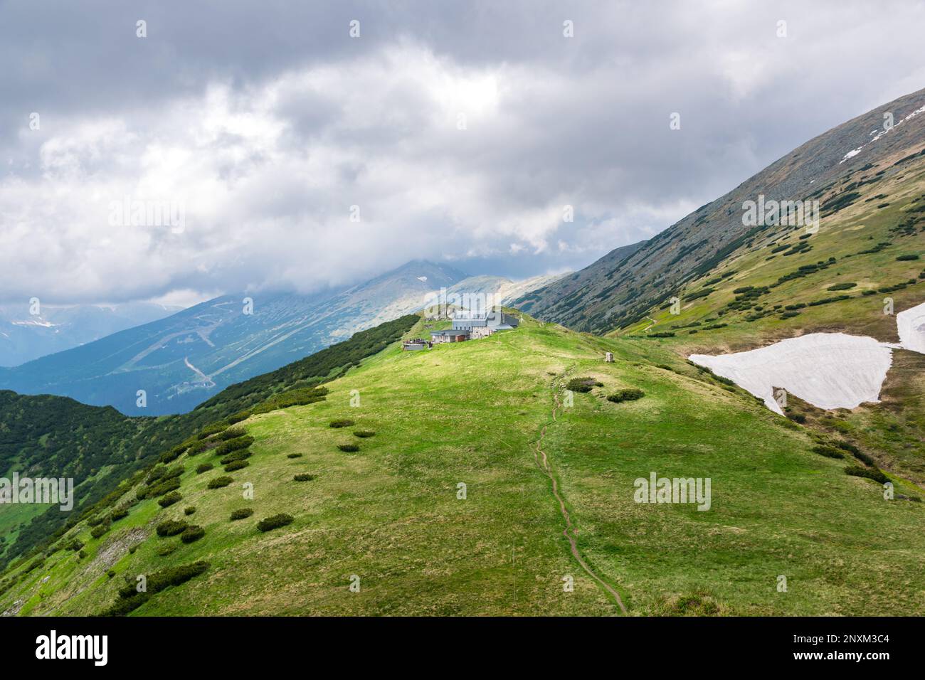 Impressive mountain environment in the Low Tatras, the Chata M.R ...