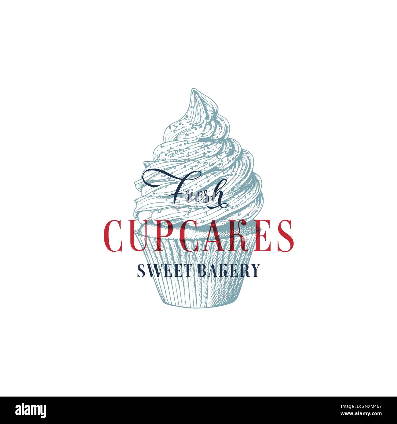 Pastry desserts and sweet cakes sketch lettering for patisserie or ...