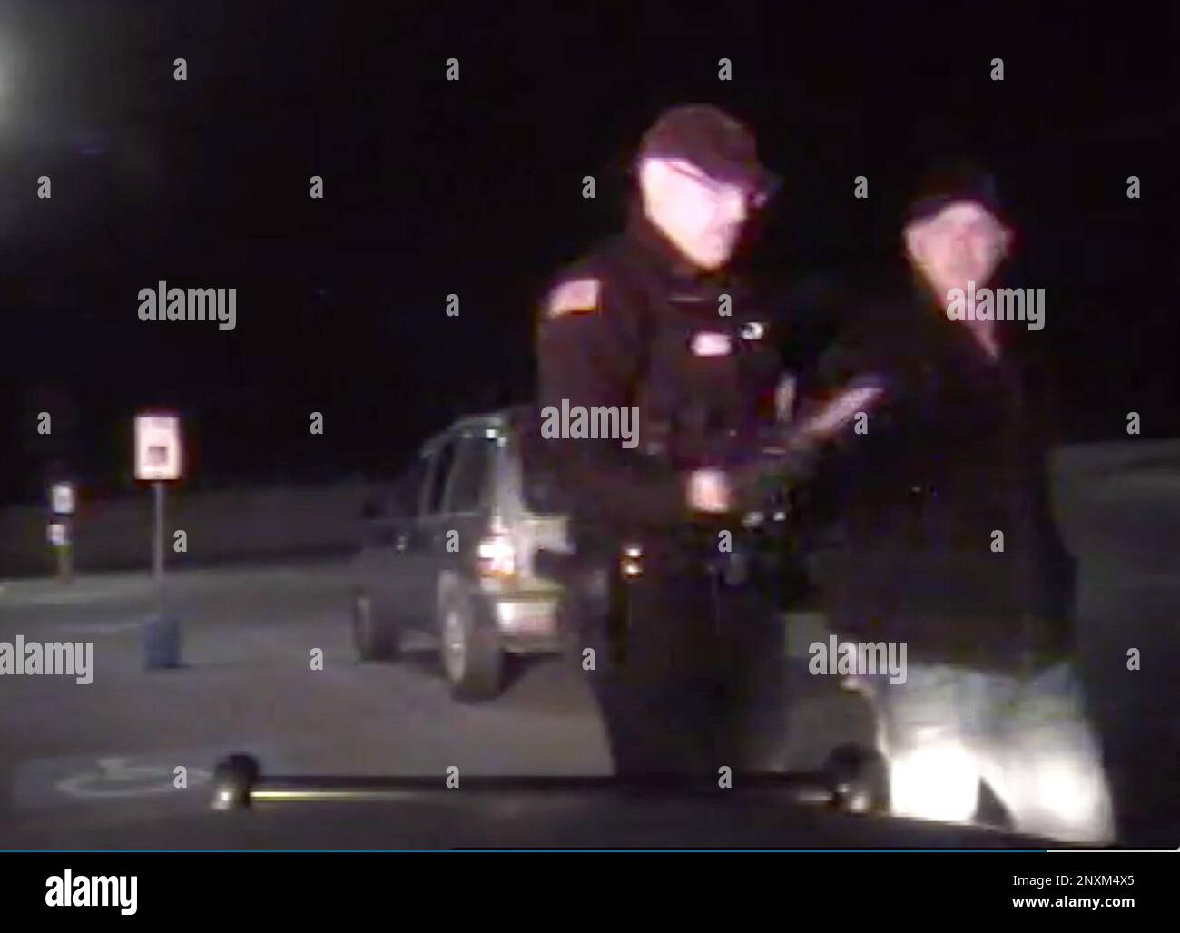 This Oct. 1, 2017 still image taken from police dashcam video, provided ...