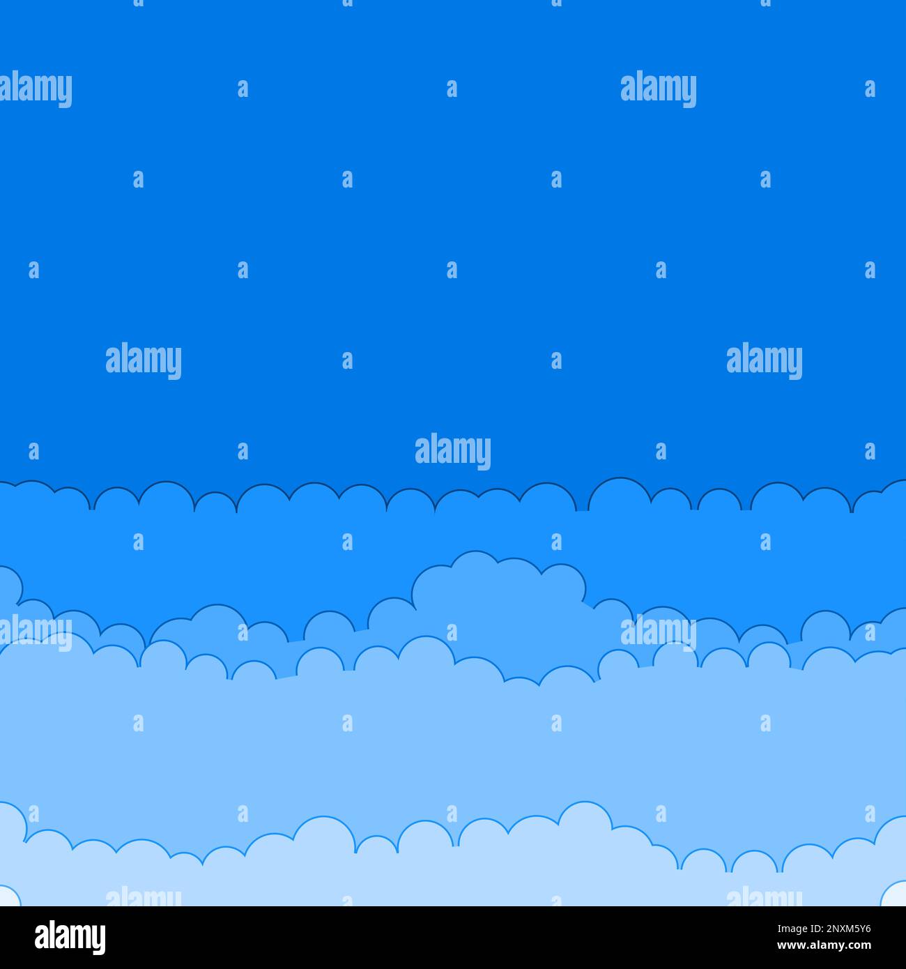 Cartoon colour clouds background illustration Stock Vector Image & Art ...