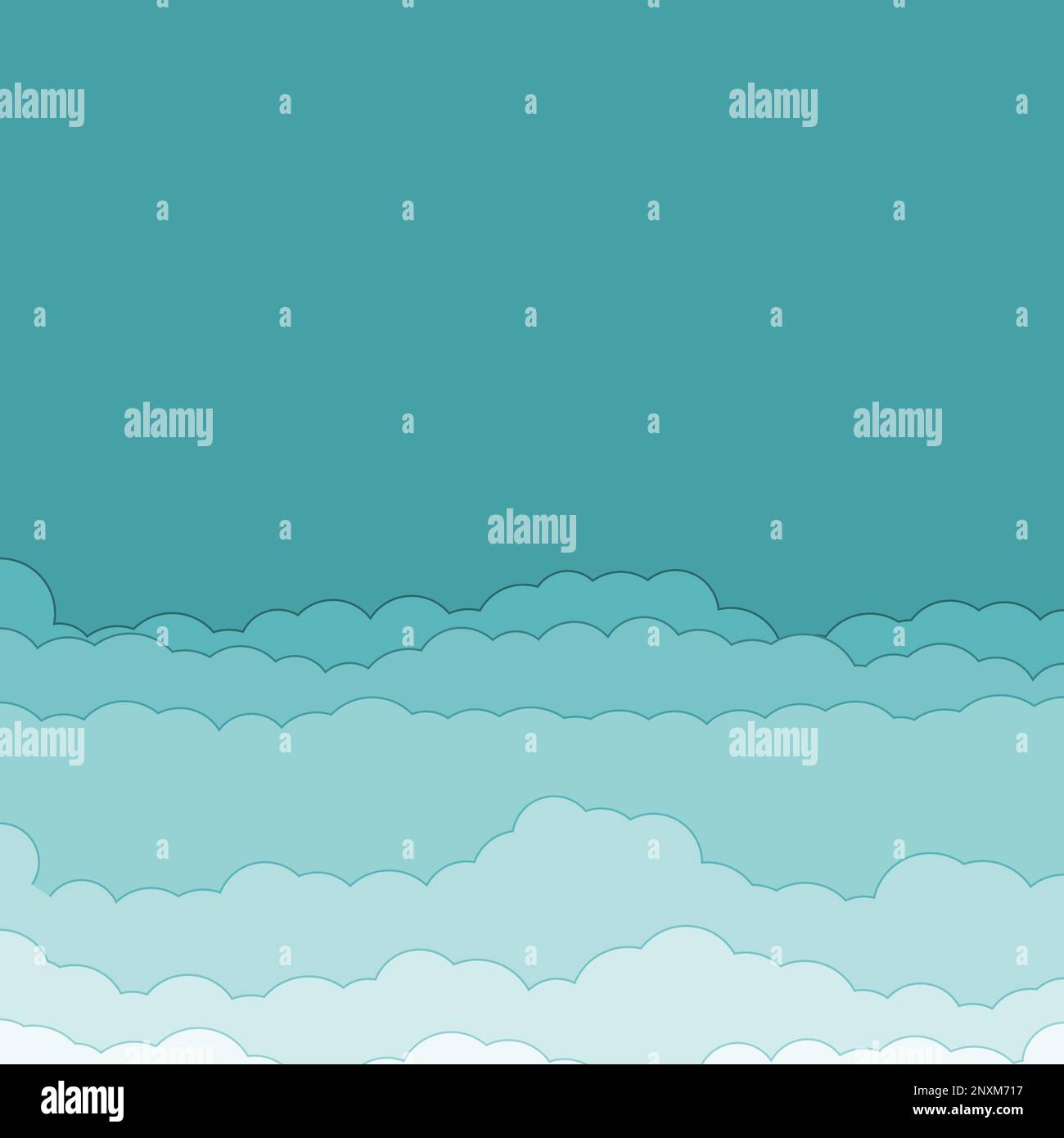 Cartoon colour clouds background illustration Stock Vector Image & Art ...