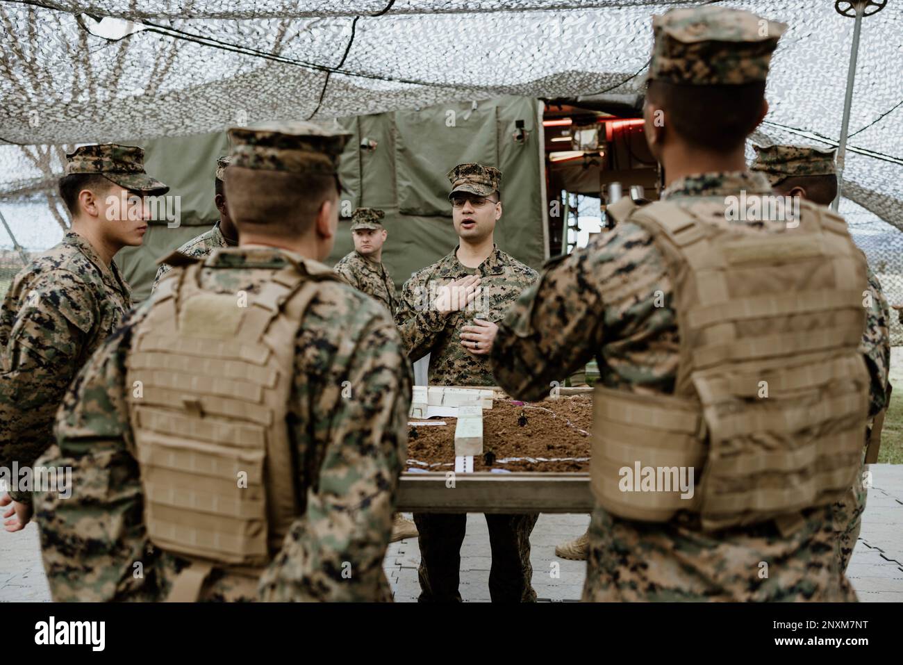 U.S. Marine Corps Gunnery Sgt. Christopher Baez, a food service ...