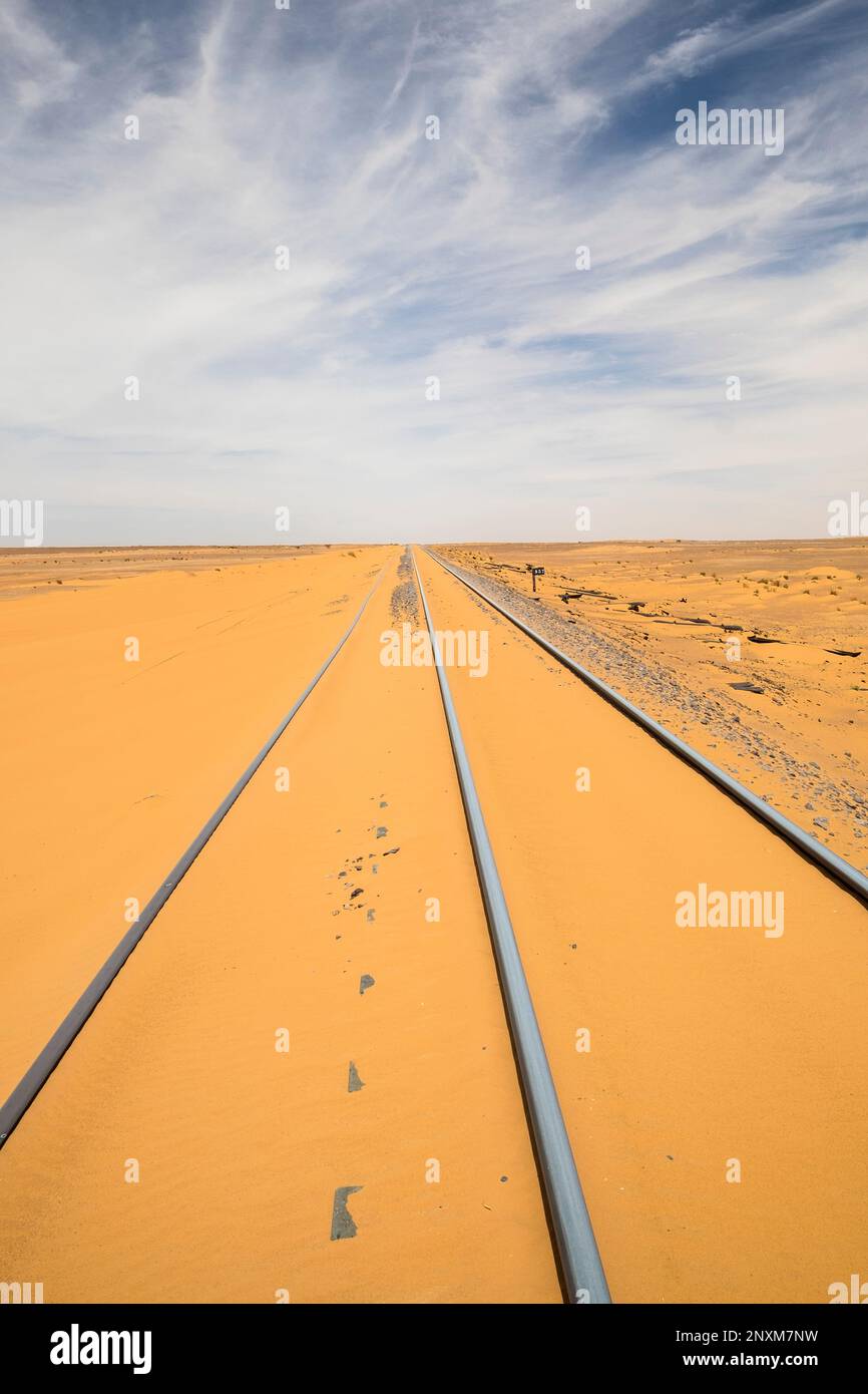 Mauritania, the longest railway in the world, connects Nouadhibou to ...