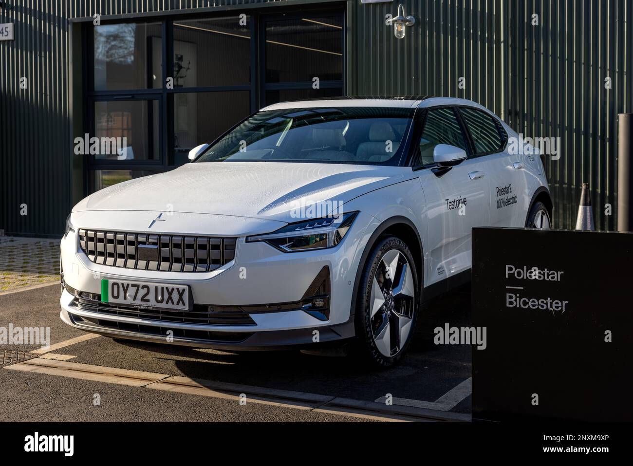 Polestar 2, on display at Polestar Bicester on the 26th February 2023 ...