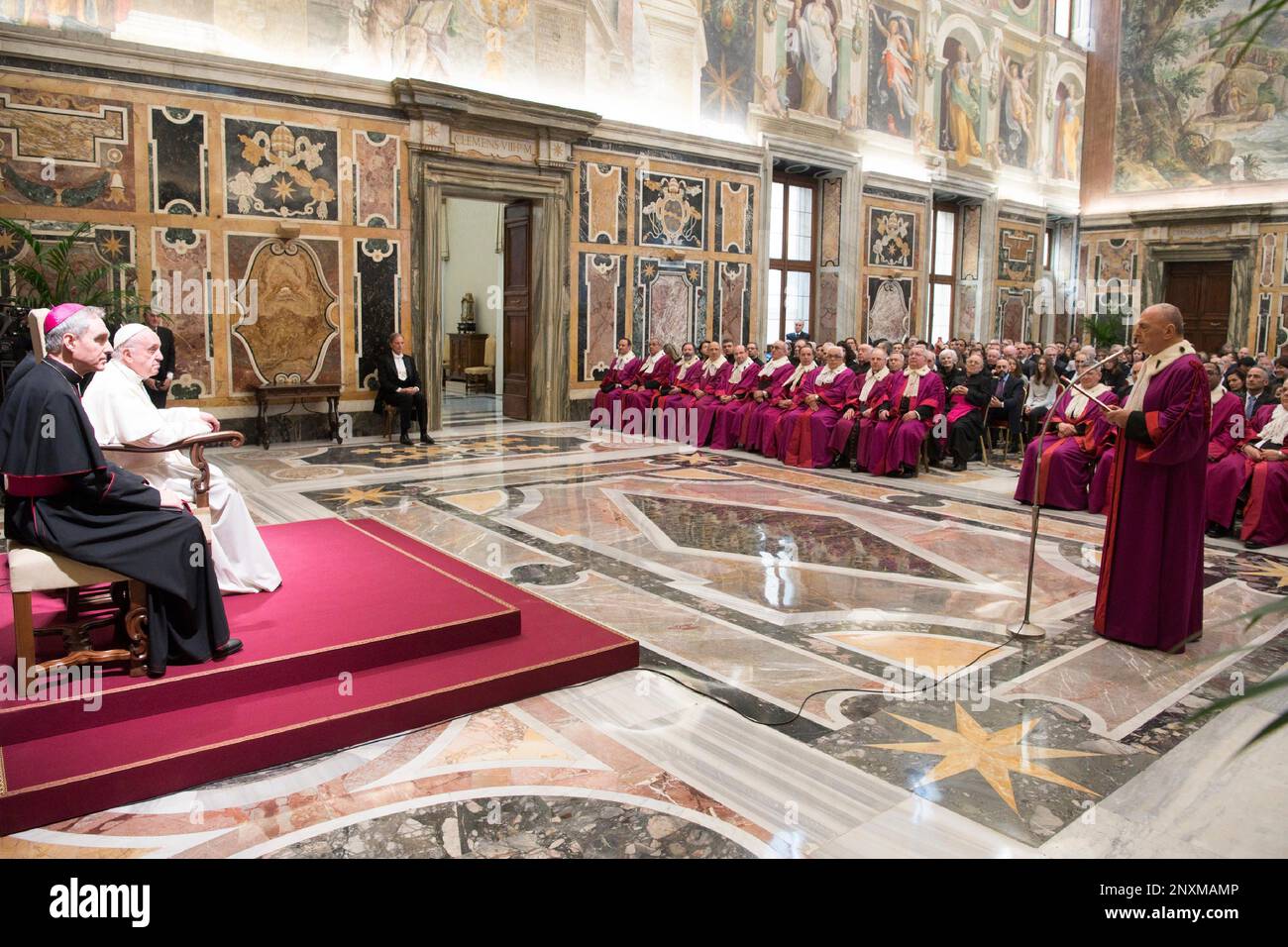 Pope Francis meets members of the Roman Rota, the supreme Tribunal of ...