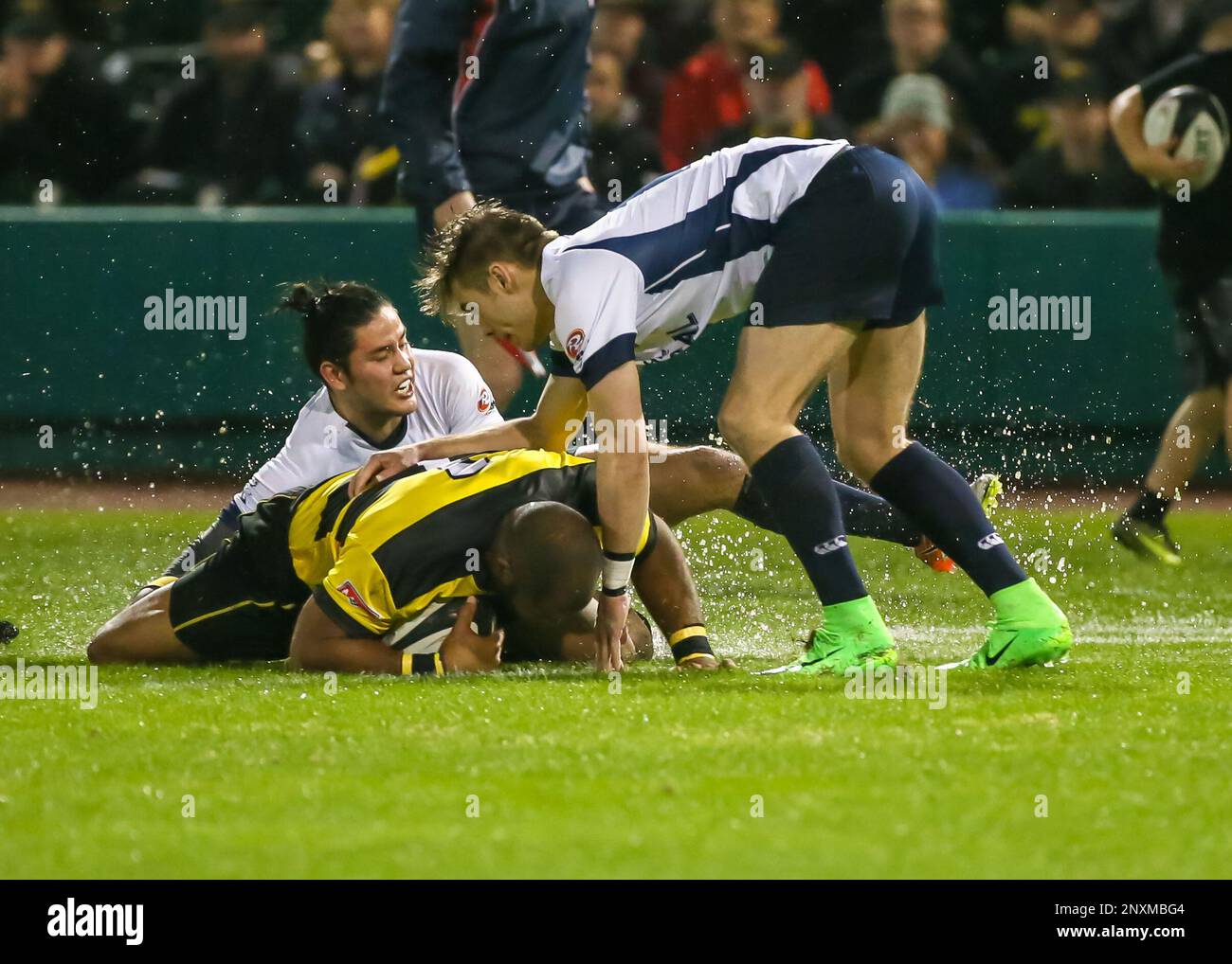 SUGAR LAND, TX - JANUARY 27: James Bay Athletic Club scrumhalf Mitchell ...
