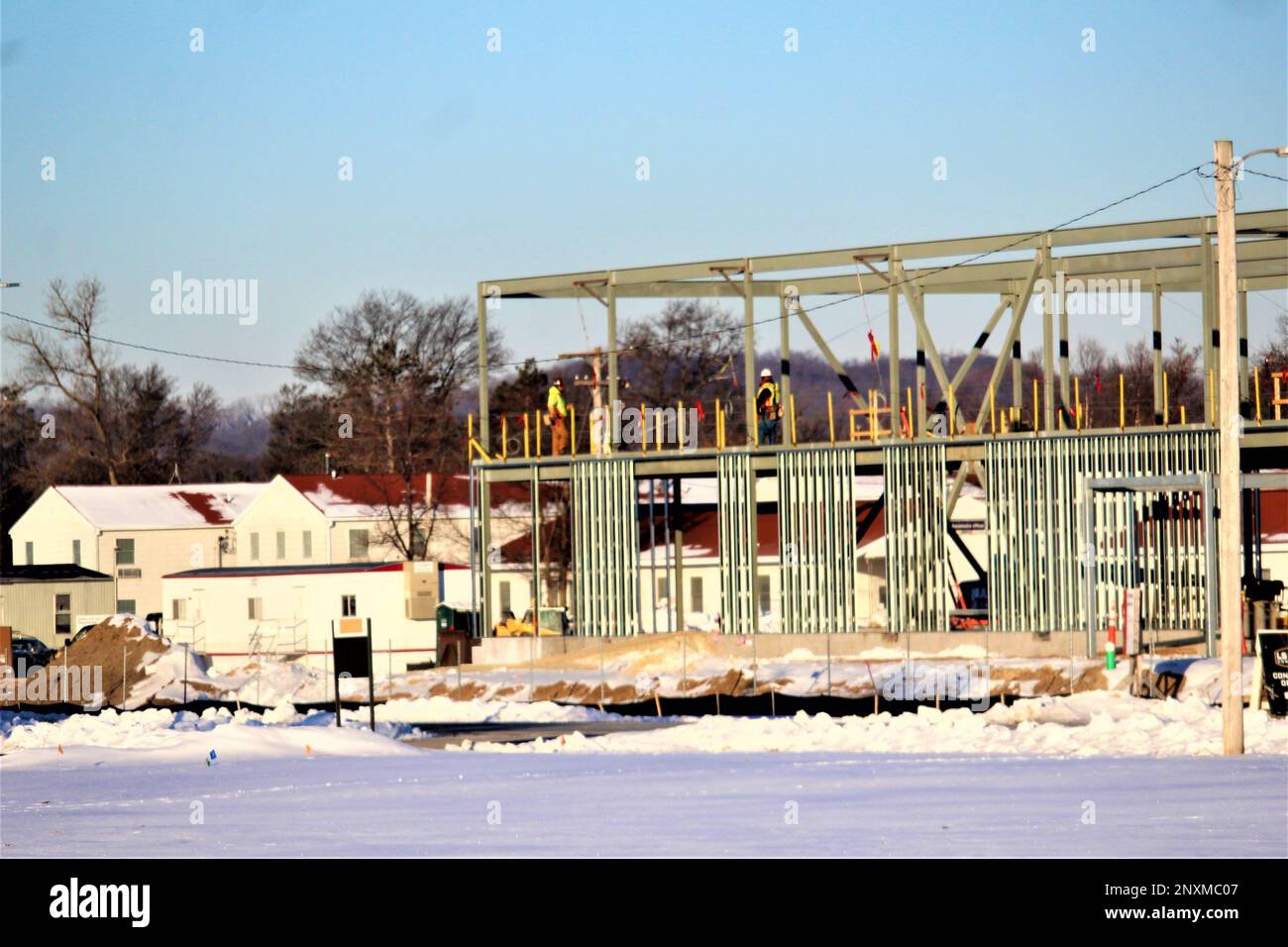 The construction area for a future transient training brigade ...