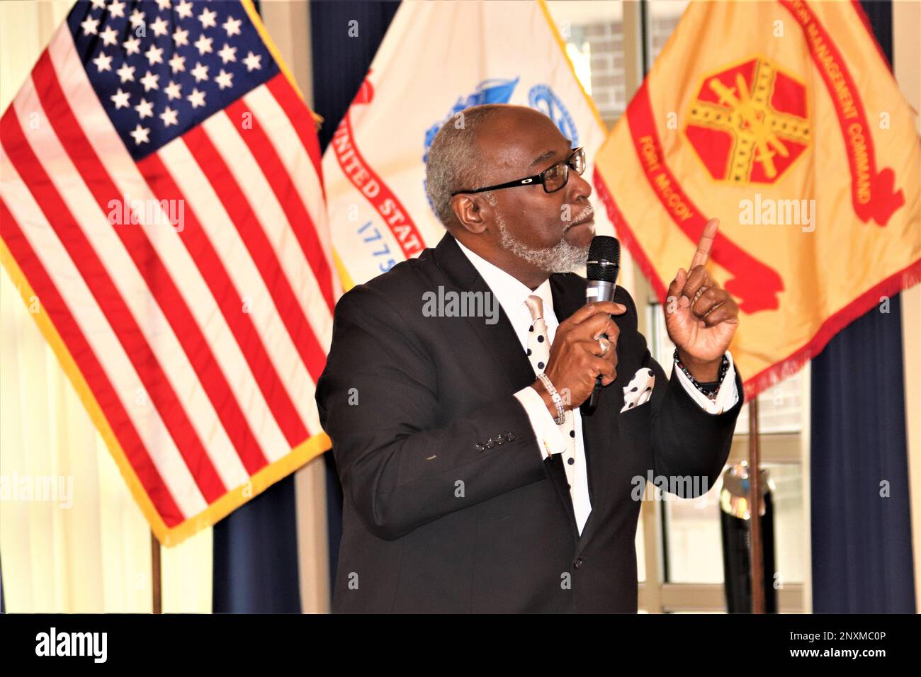 Guest speaker Marcus Gentry gives his presentation about Martin Luther ...