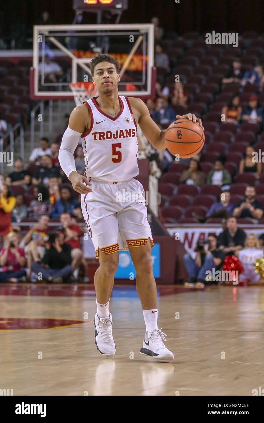 January 28, 2018: USC Trojans guard Derryck Thornton (5) in a NCAA ...