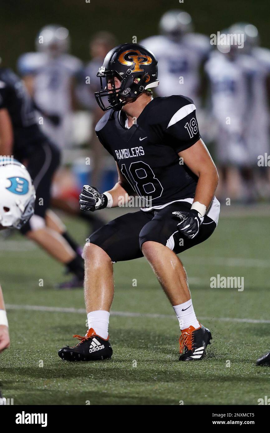 Erie Cathedral Prep Ramblers linebacker Ryan Sargent (18) chases the ...