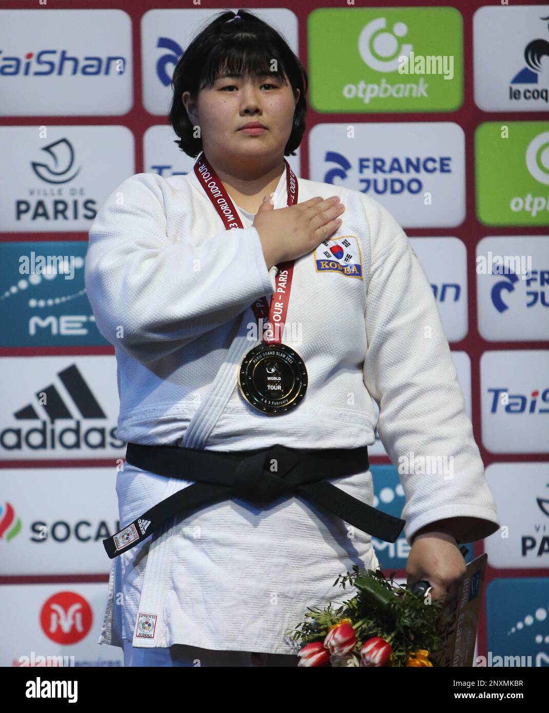 KIM HAYUN of REPUBLIC OF KOREA during of the Judo Paris Grand Slam 2023 ...