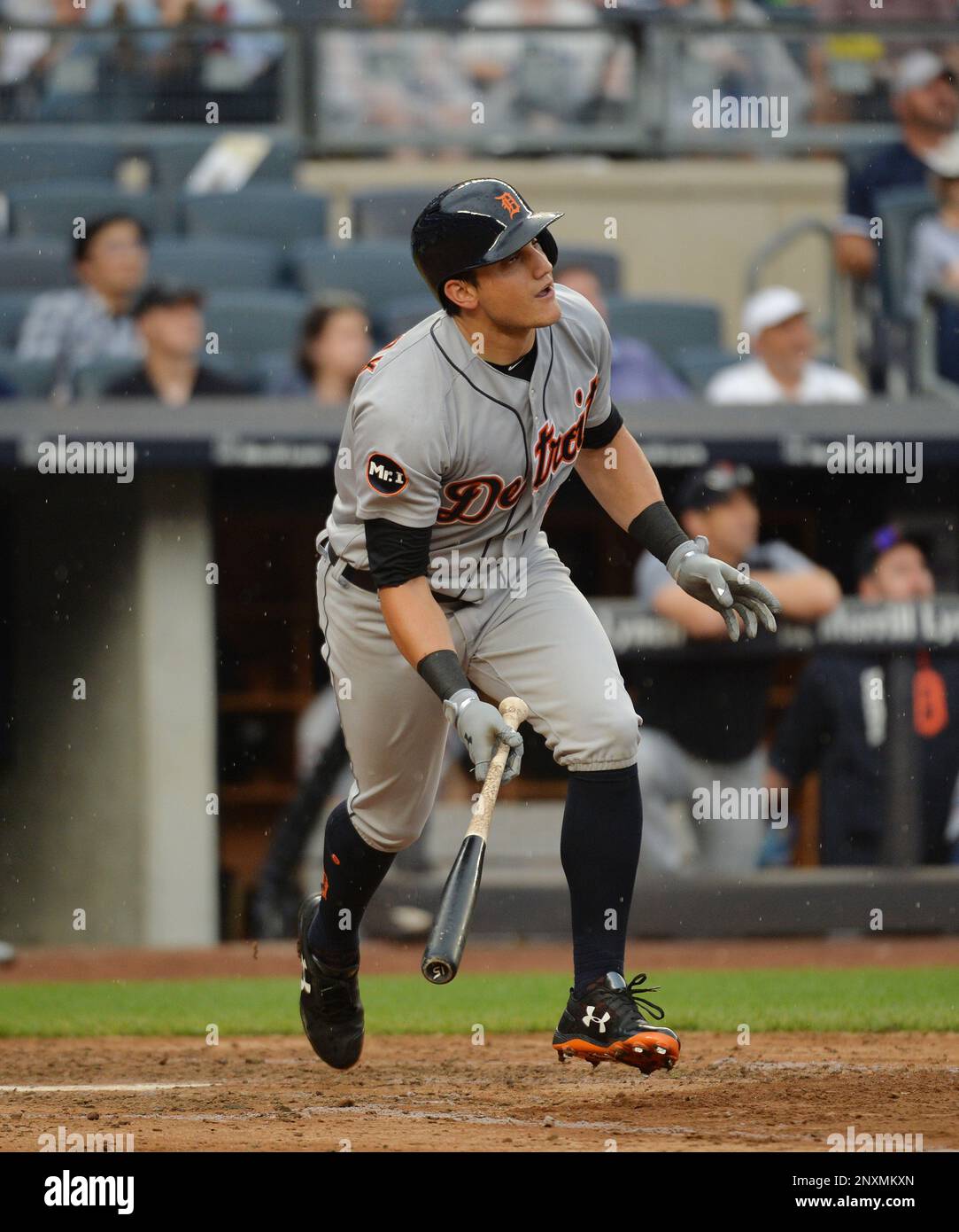 Detroit Tigers outfielder Mike Mahtook (15) during game against the New ...