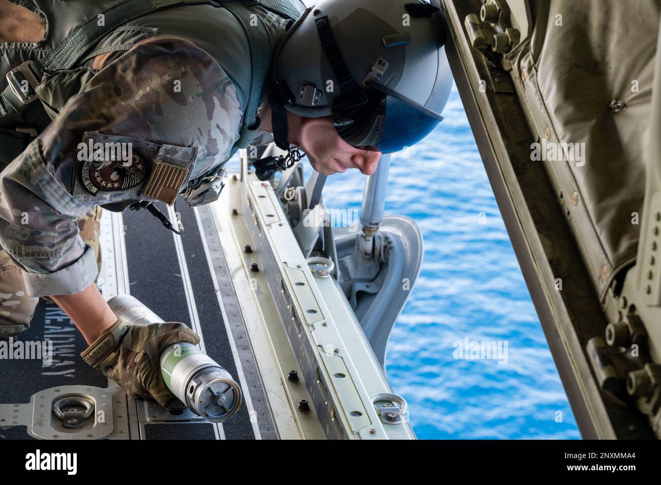 Master Sgt. Spencer Schenkelberg, 39th Rescue Squadron loadmaster ...