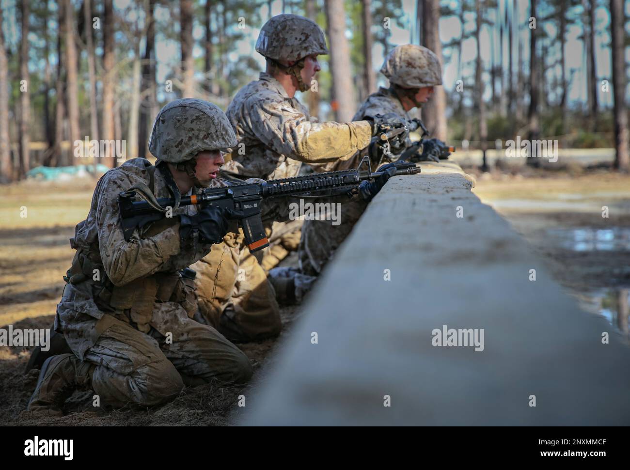 Recruits with Charlie Company, 1st Recruit Training Battalion, conduct ...