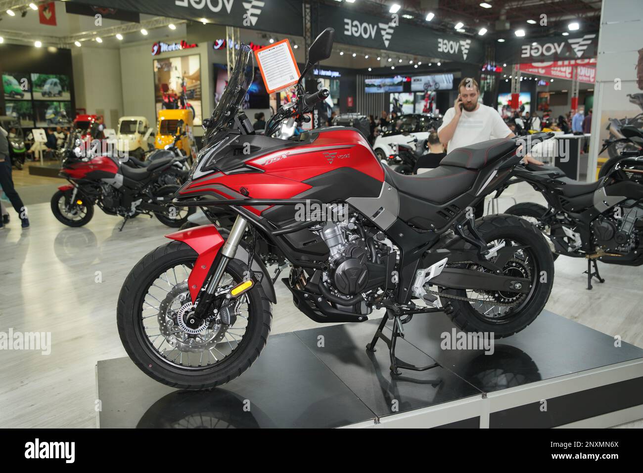 ISTANBUL, TURKEY - APRIL 23, 2022: Voge motorcycle on display at ...