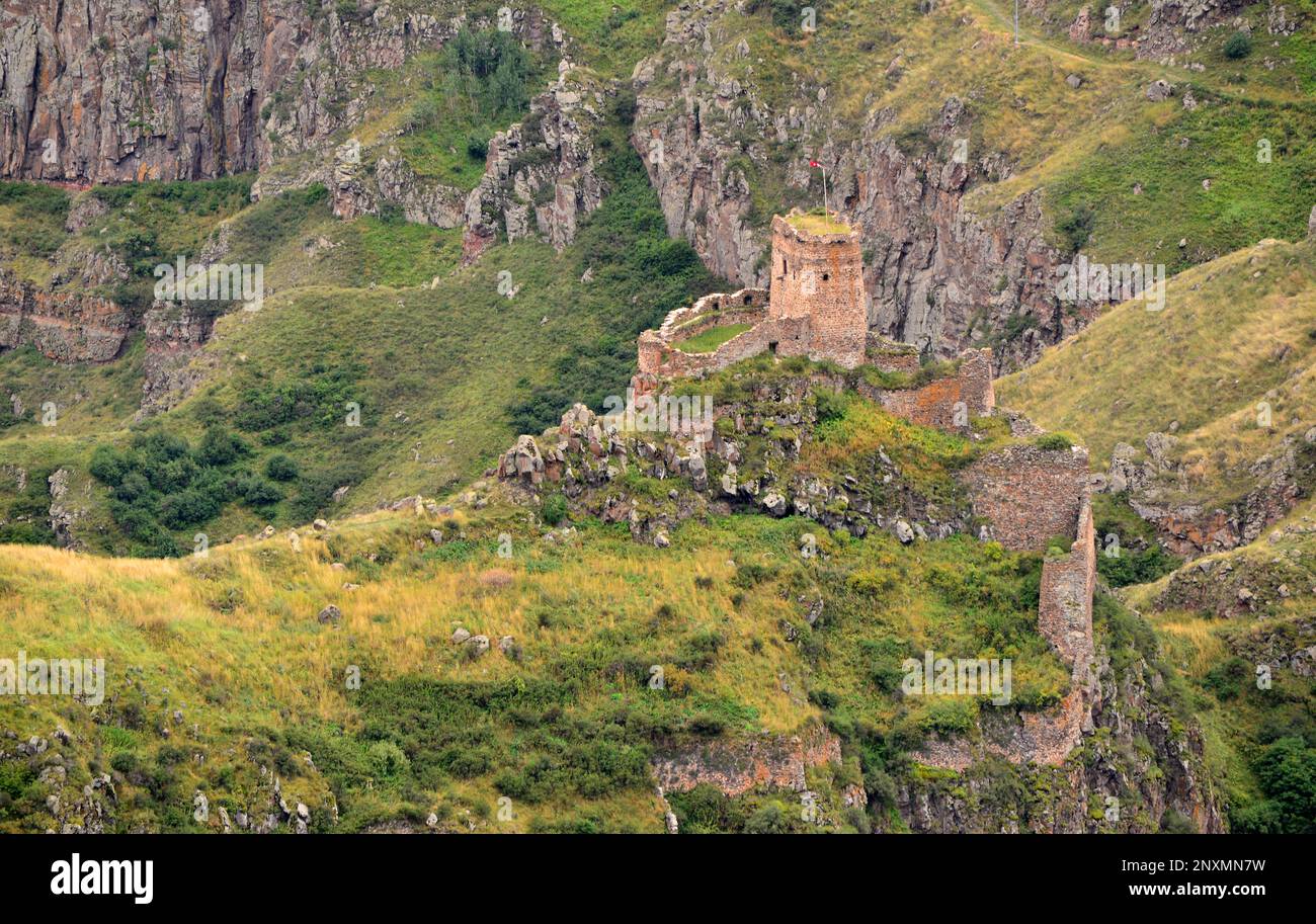 Historical Devil's Castle - Ardahan - TURKEY Stock Photo - Alamy