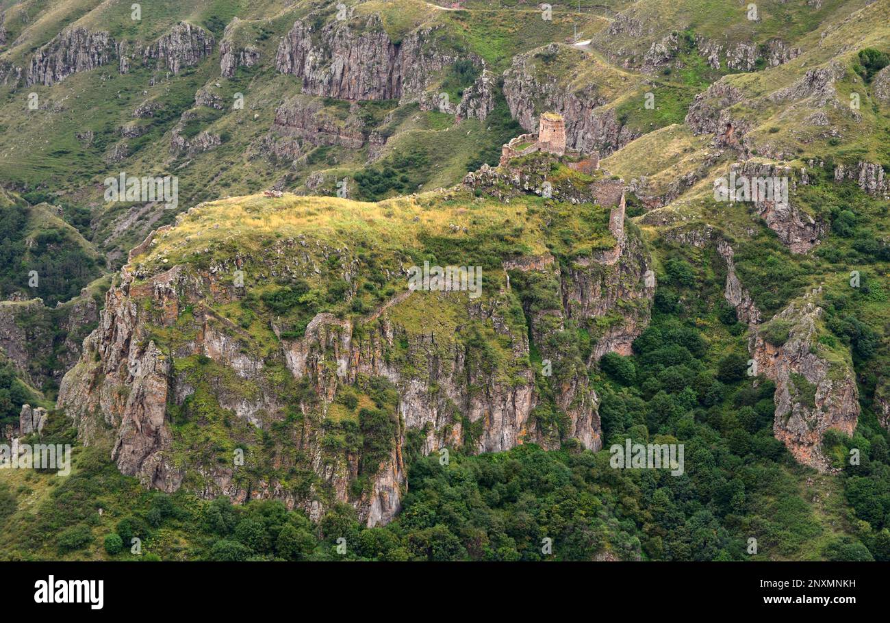 Historical Devil's Castle - Ardahan - TURKEY Stock Photo - Alamy