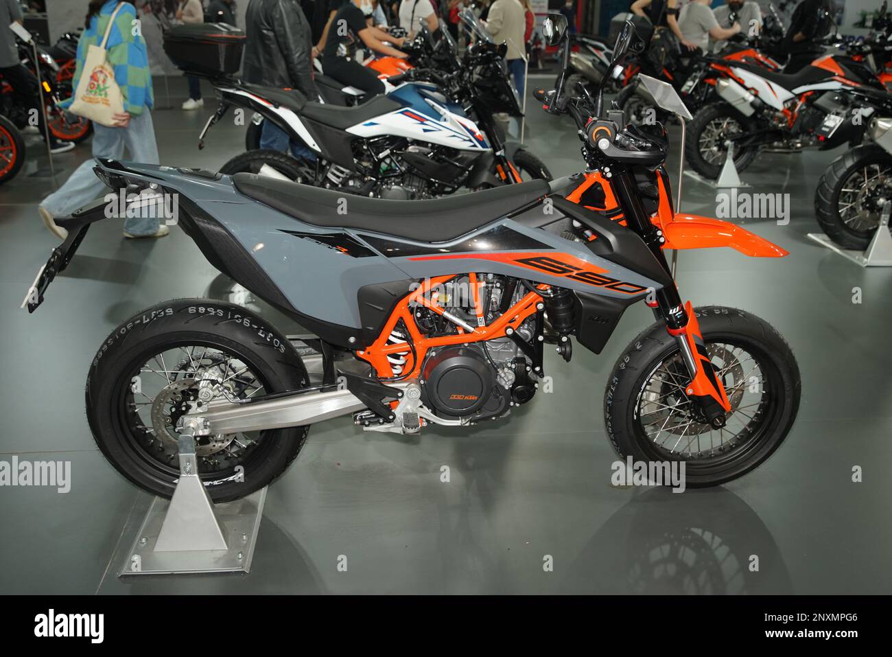 ISTANBUL, TURKEY - APRIL 23, 2022: KTM 690 on display at Motobike Expo ...