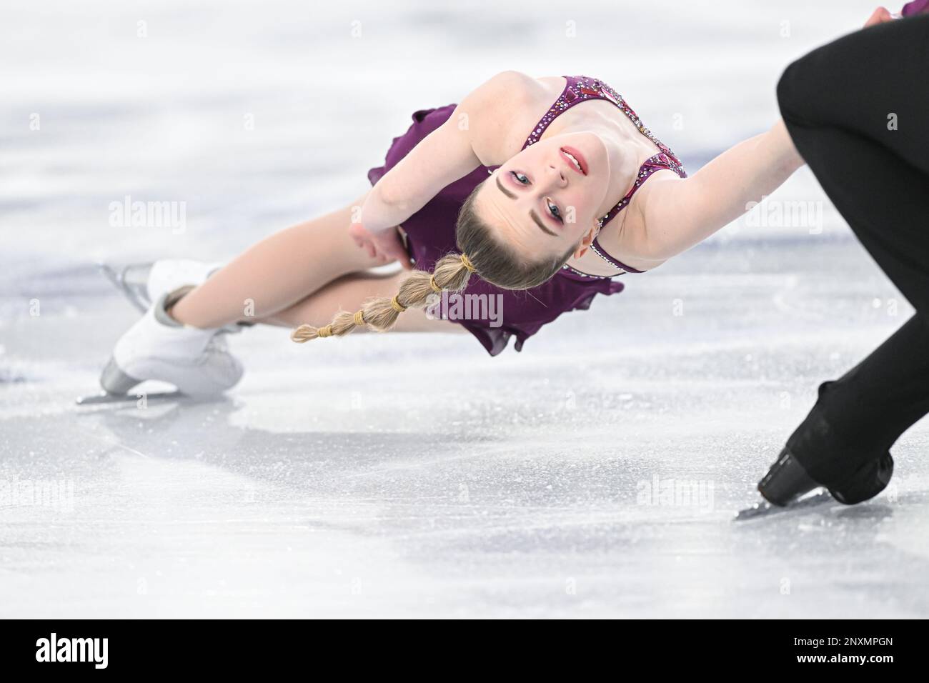 Ashlyn SCHMITZ & Tristan TAYLOR (CAN), during Junior Pairs Short ...