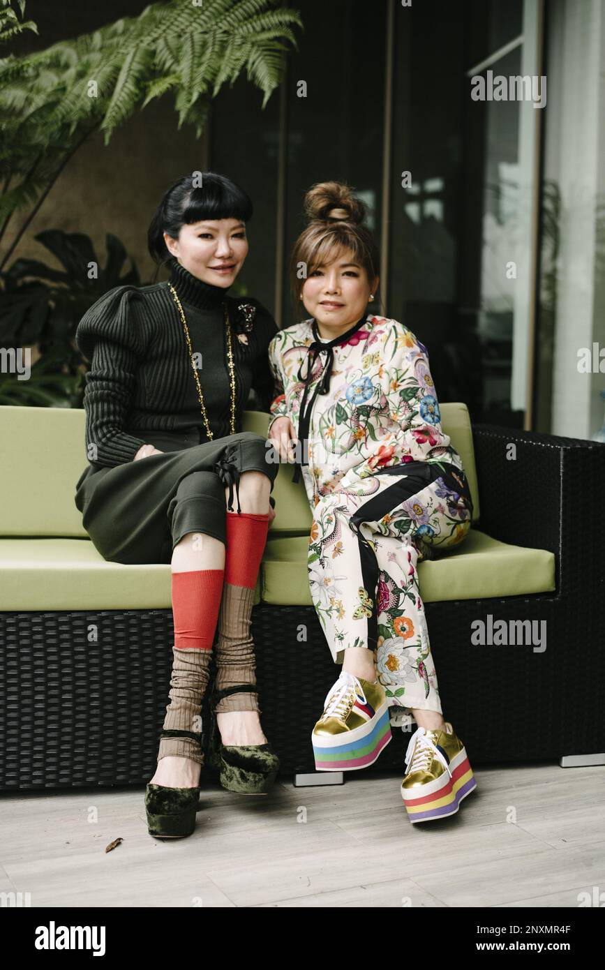 CEO and co-founder of A DrBrand, Patsy Ong-Hahl (right) and fellow co ...