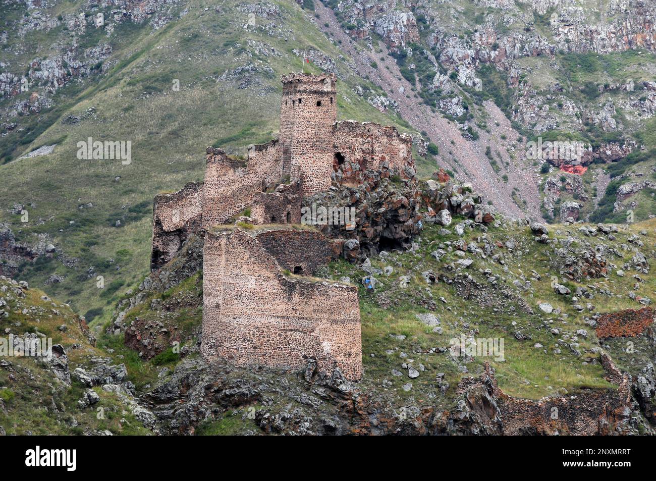 Historical Devil's Castle - Ardahan - TURKEY Stock Photo - Alamy