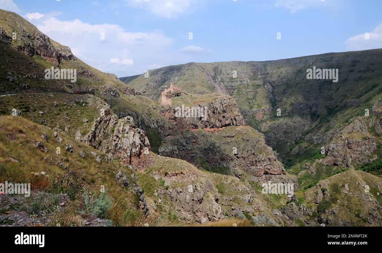 Historical Devil's Castle - Ardahan - TURKEY Stock Photo - Alamy
