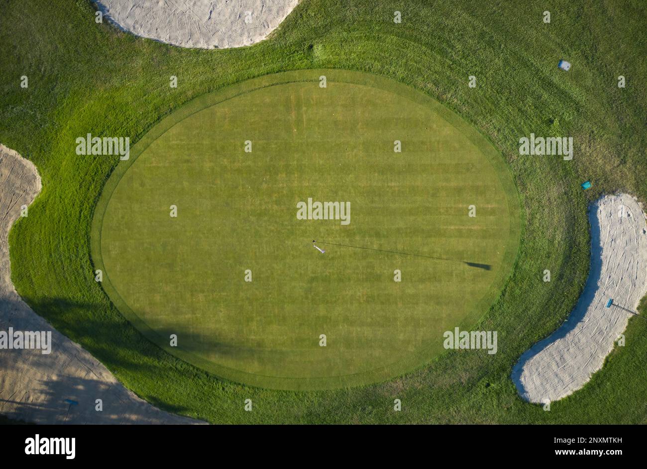 Aerial view of the golf course Stock Photo - Alamy