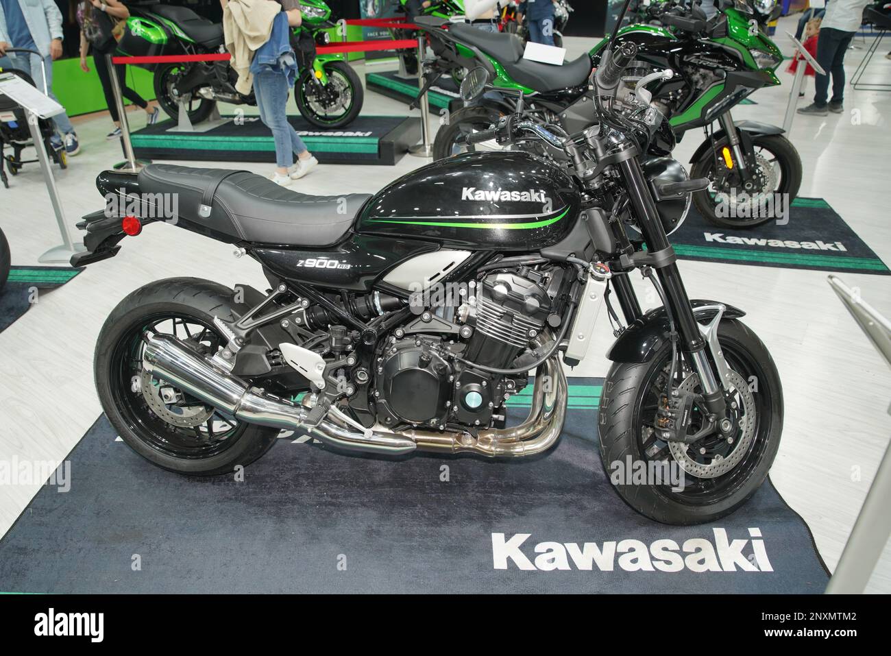 ISTANBUL, TURKEY - APRIL 23, 2022: Kawasaki motorcycle on display at ...
