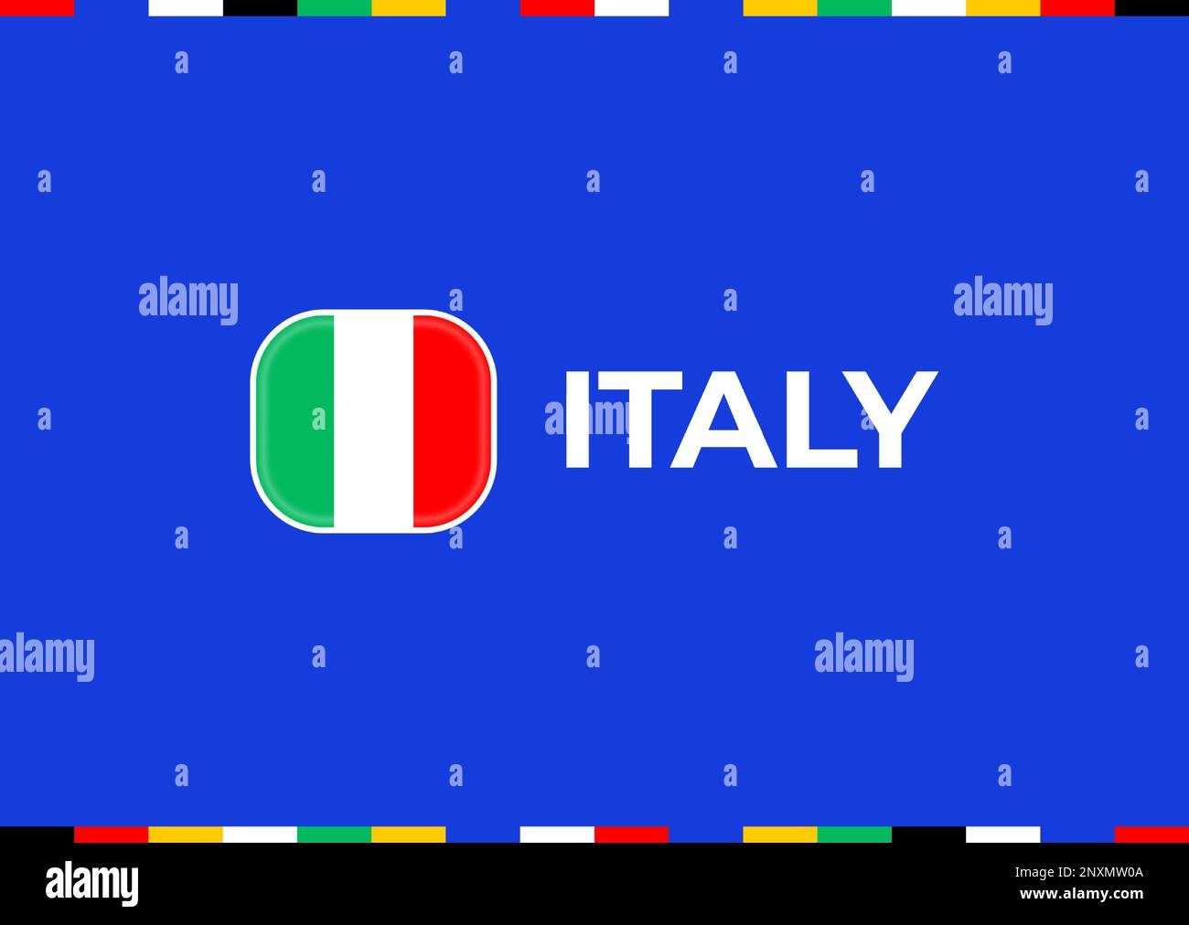 italy flag football 2024 tournament Stock Vector Image & Art - Alamy