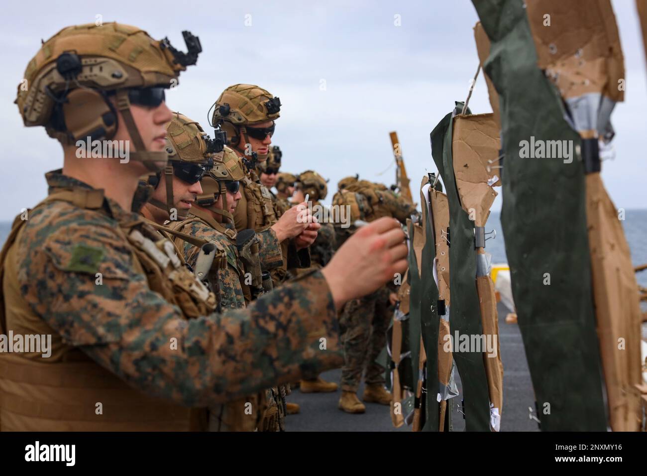 PACIFIC OCEAN (Jan 3, 2023) – U.S. Marines with Battalion Landing Team 2/4, 13th Marine ...