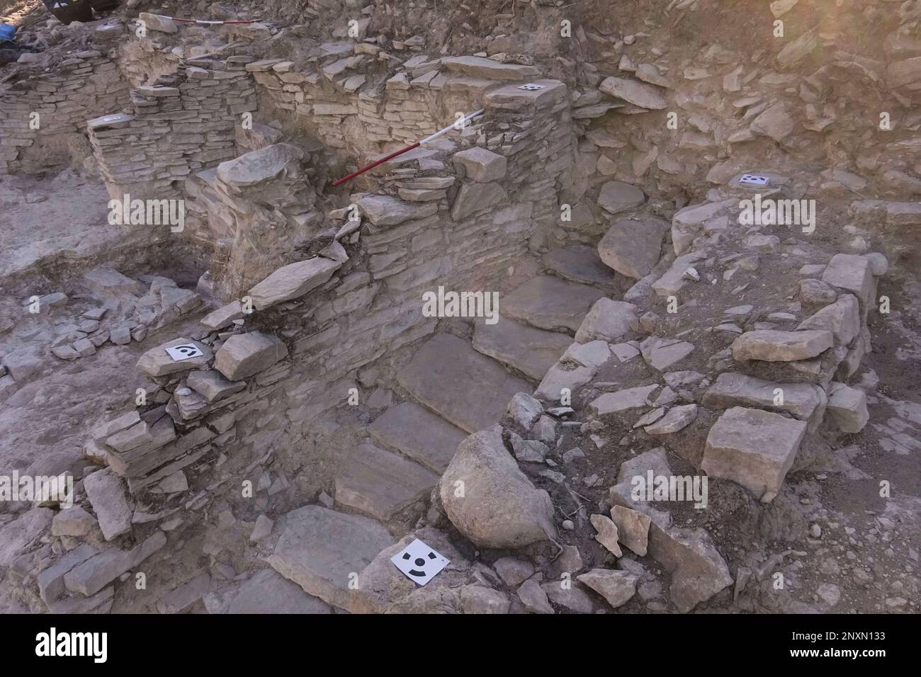 In this undated handout photo provided by the Greek Culture Ministry on ...