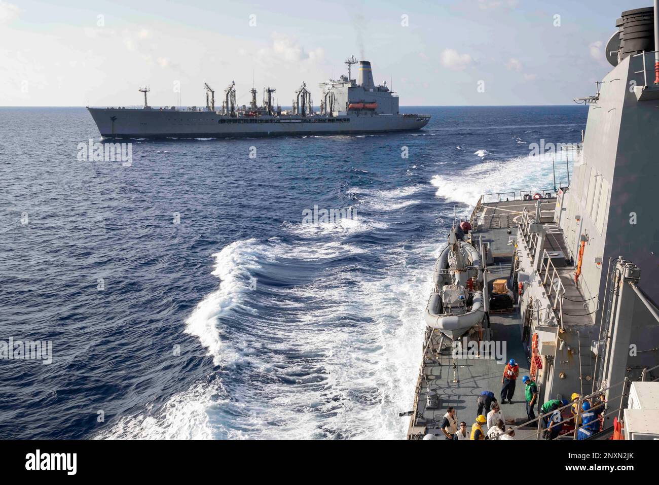 230116-N-SN516-1219 SOUTH CHINA SEA (Jan. 16, 2023) The Arleigh Burke ...