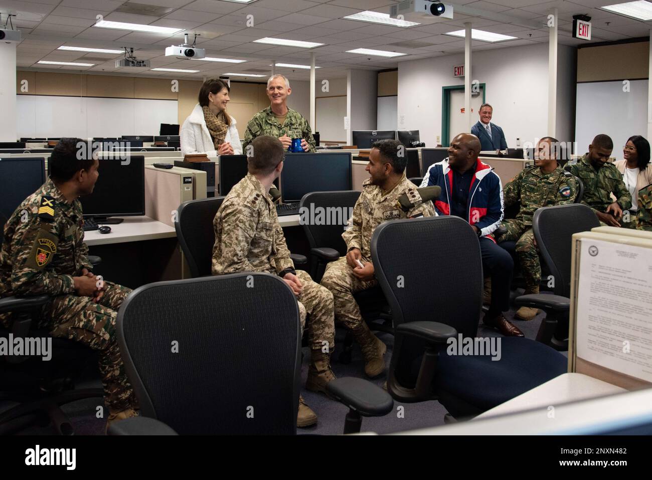 Rear Adm. Wayne Baze, Commander, Navy Personnel Command and his wife ...