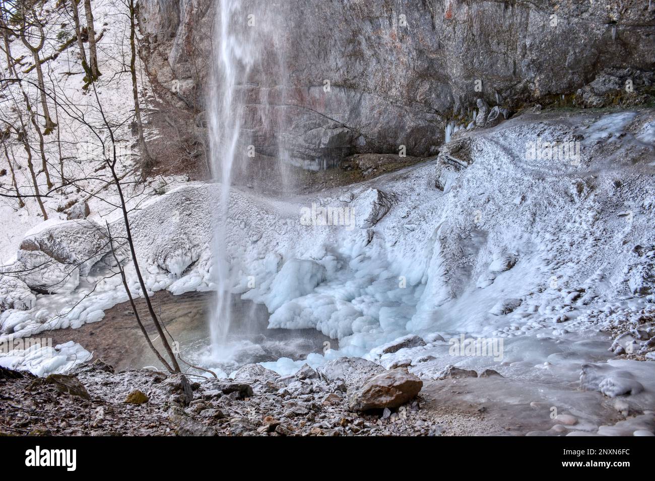 Wildensteiner Wasserfall, Kärnten, Gallizien, Freifallend, Wasserfall ...