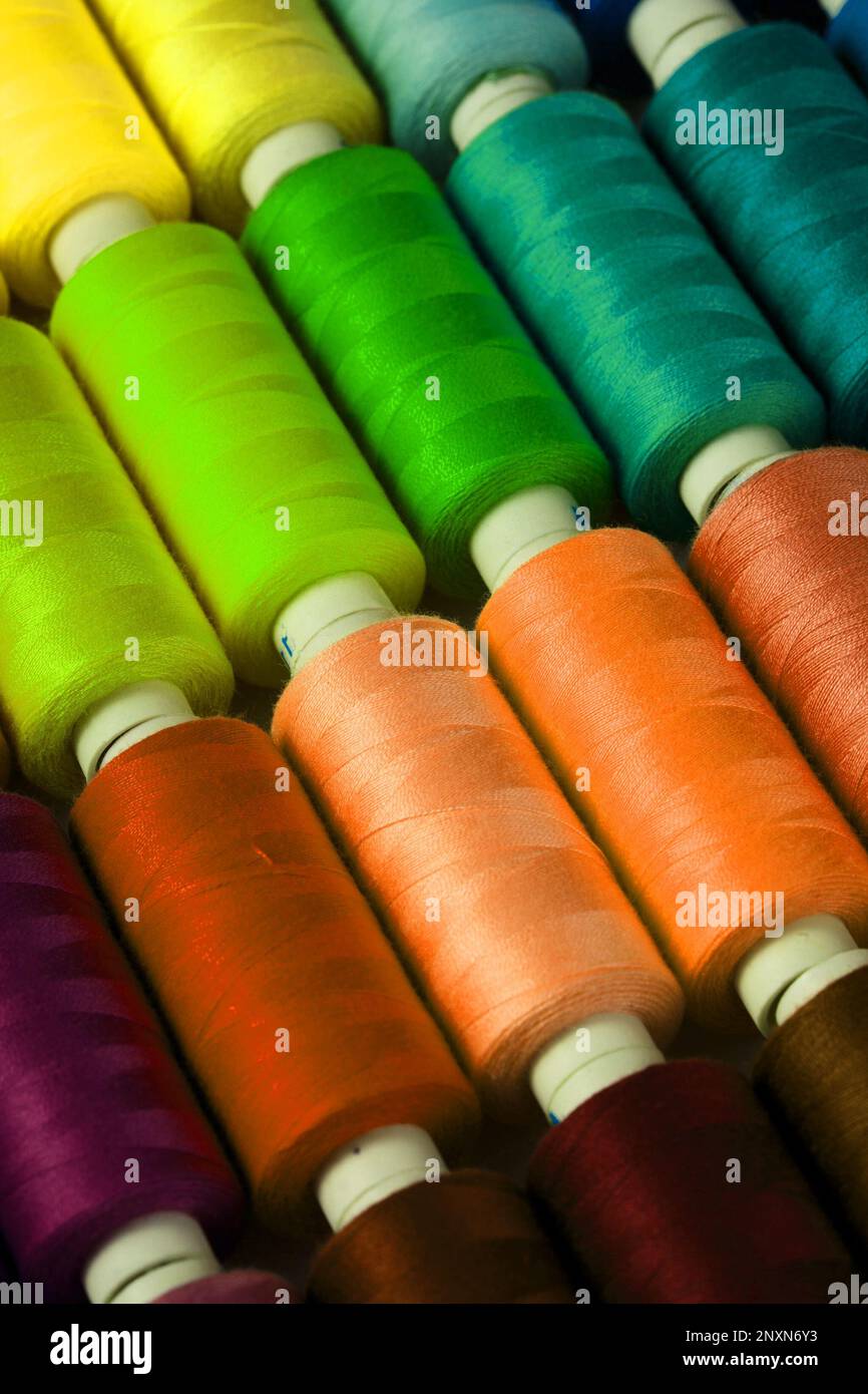 Cotton reels on sewing machine hi-res stock photography and images - Alamy