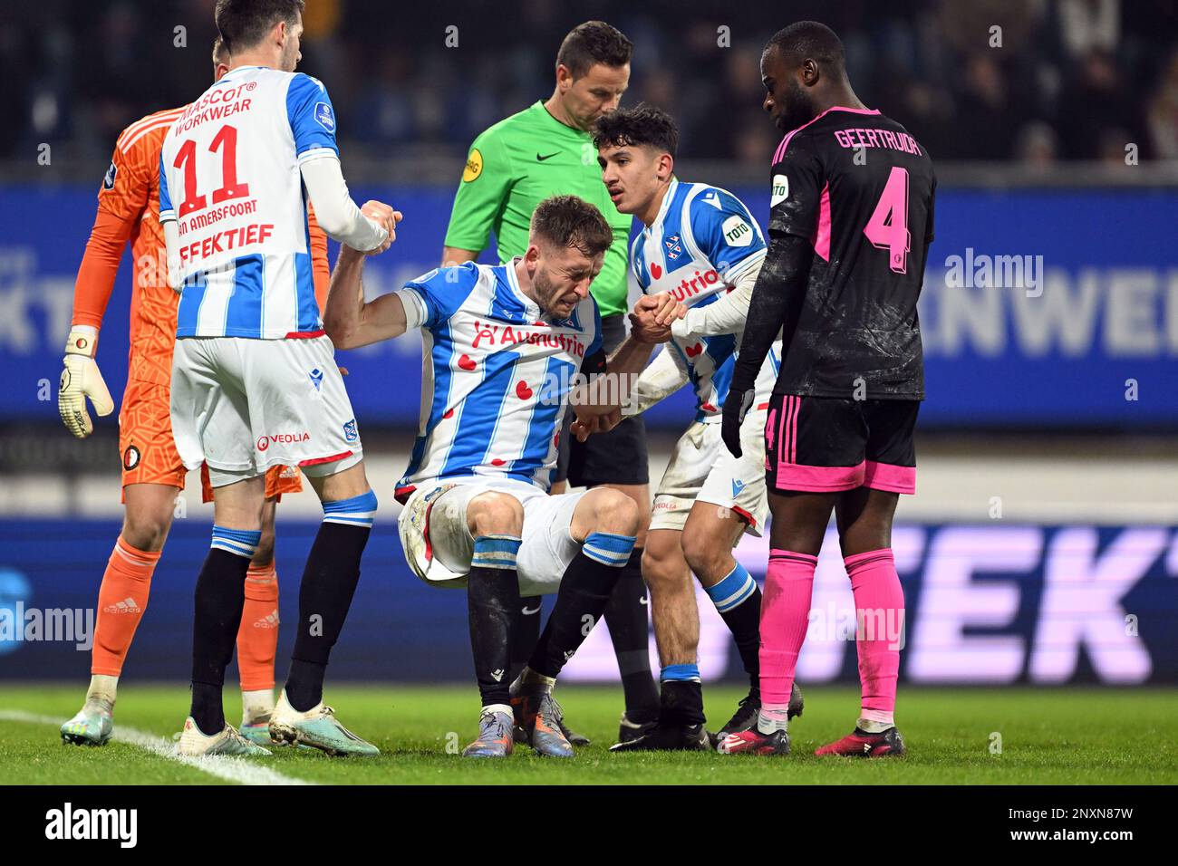 HERENVEEN - (lr) Pelle van Amersfoort of SC Heerenveen, Pawel ...