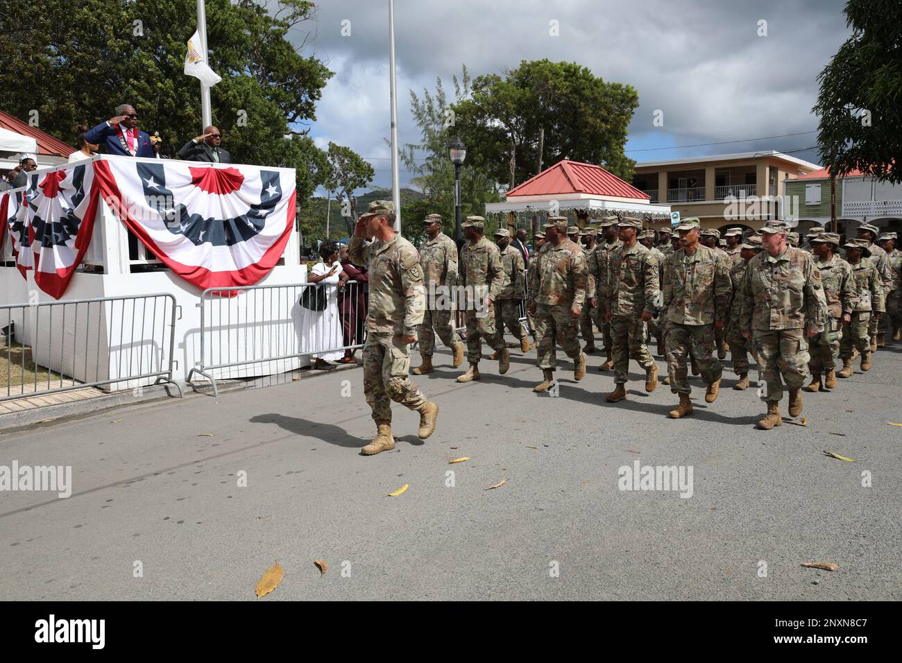 Members of the Virgin Islands National Guard march in the Military ...
