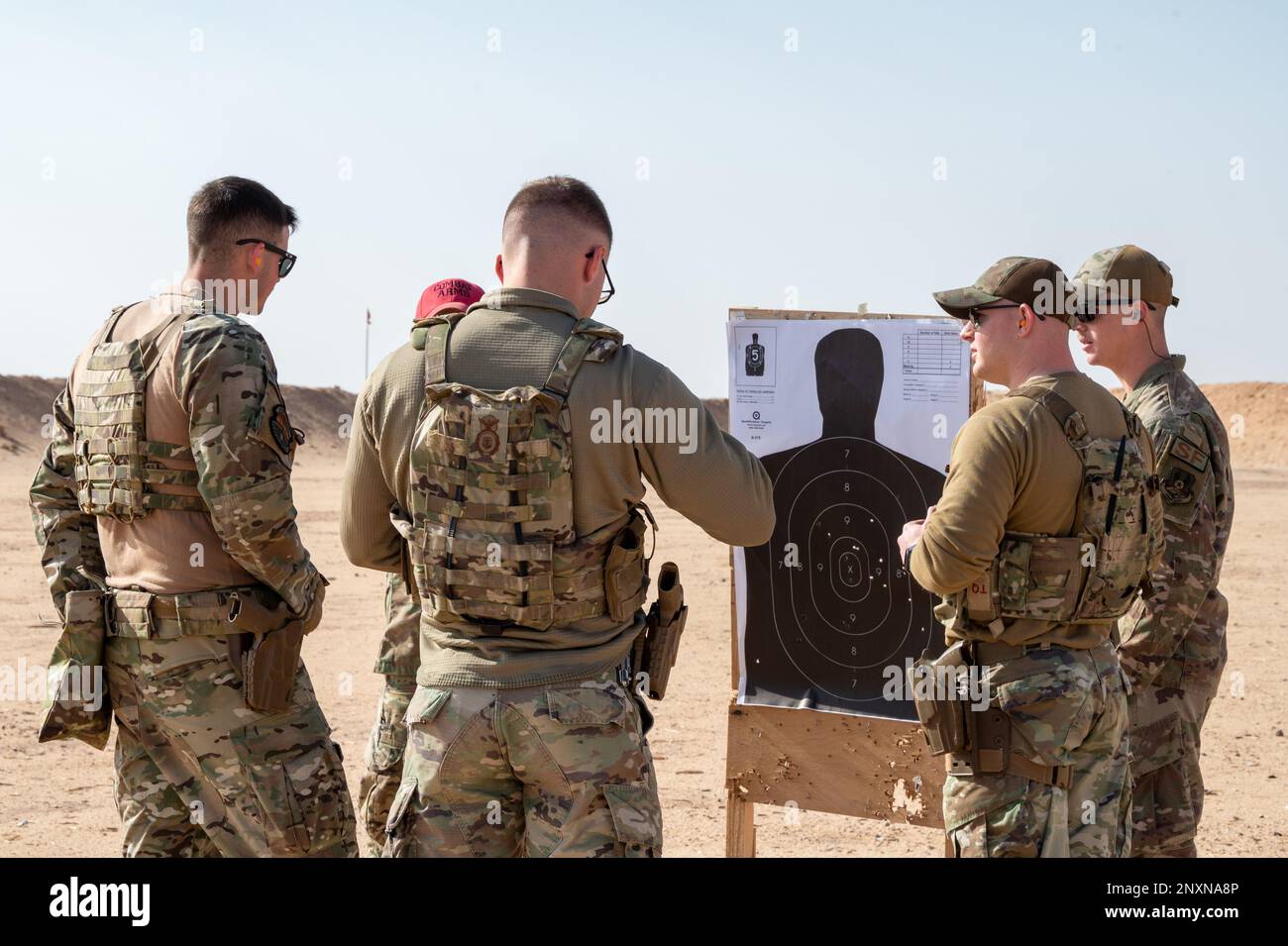 U.S. Air Force Airmen assigned to the 378th Expeditionary Security ...