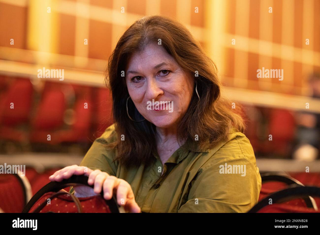 Cologne, Germany. 01st Mar, 2023. Actress Eva Mattes sits in the ...