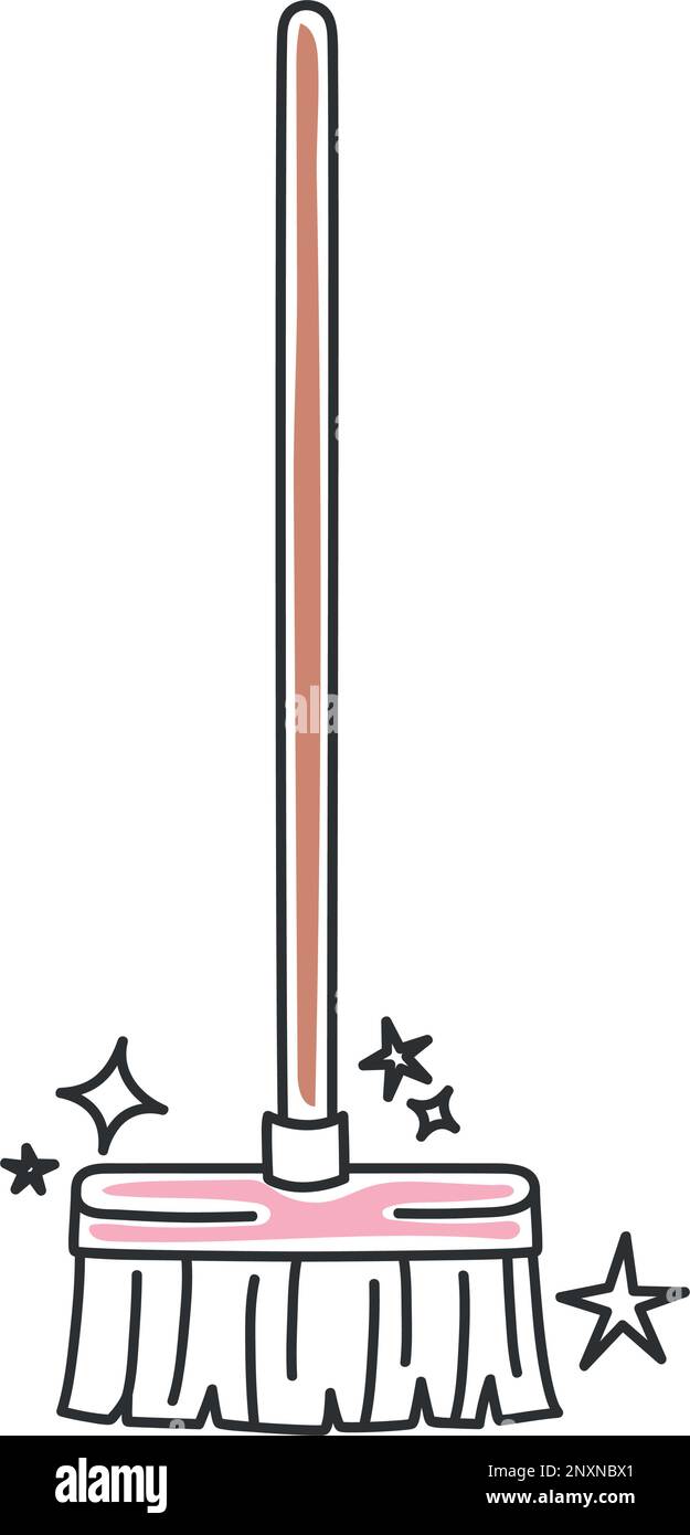 colored broom illustration Stock Vector Image & Art - Alamy