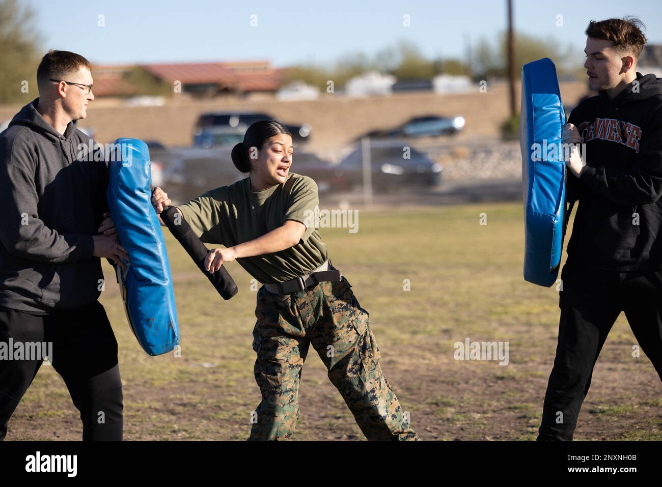 U.S. Marine Corps Pfc. Brenda Beltran, inbound clerk, Installation ...