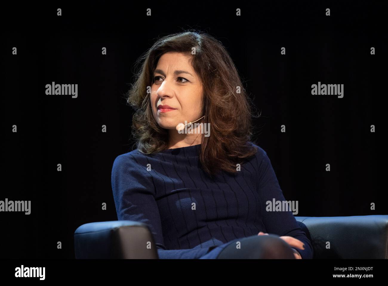 Cologne, Germany. 01st Mar, 2023. Iranian writer Asal Dardan sits on ...