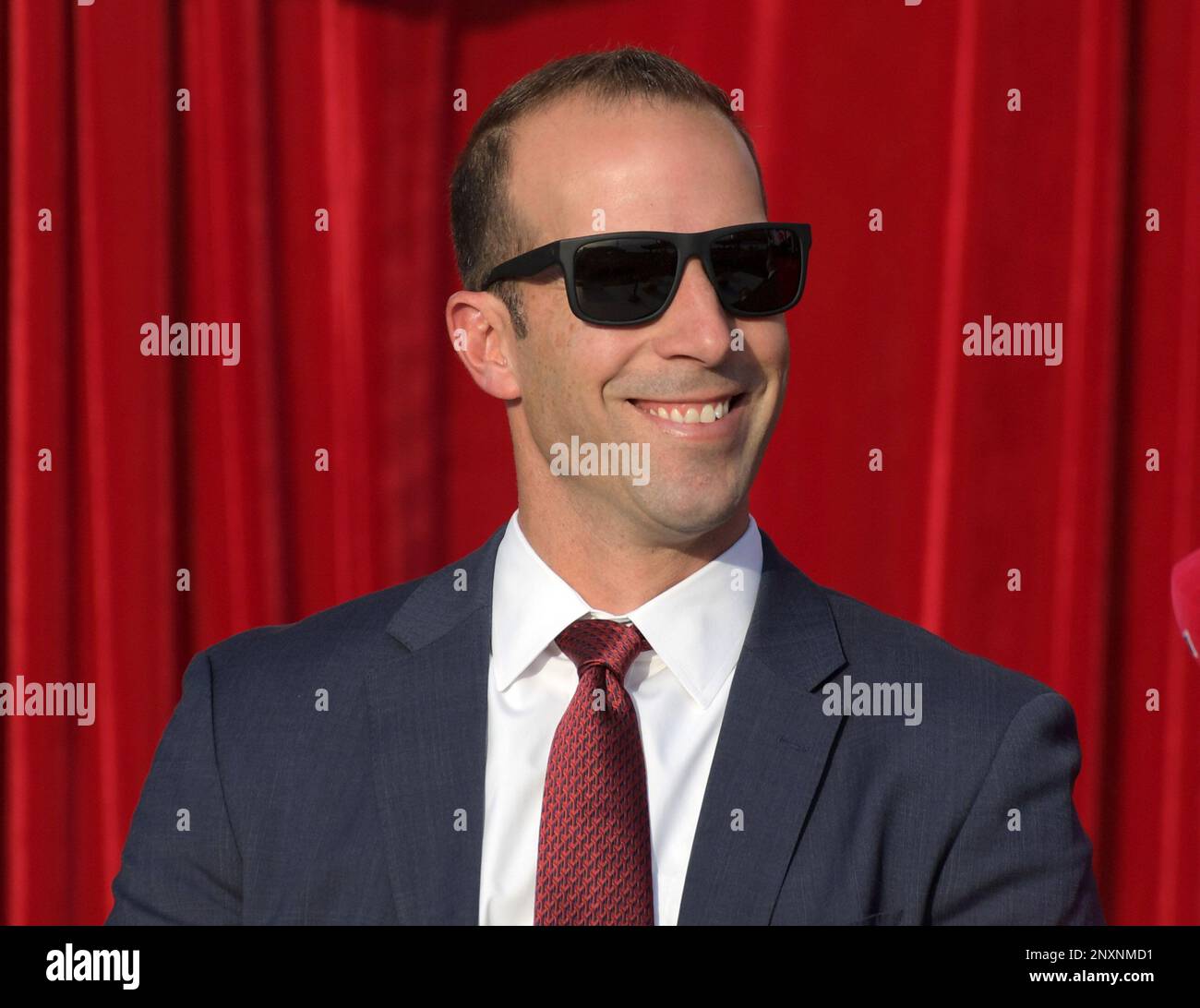 Los Angeles Angels general manager Billy Eppler at a press conference ...
