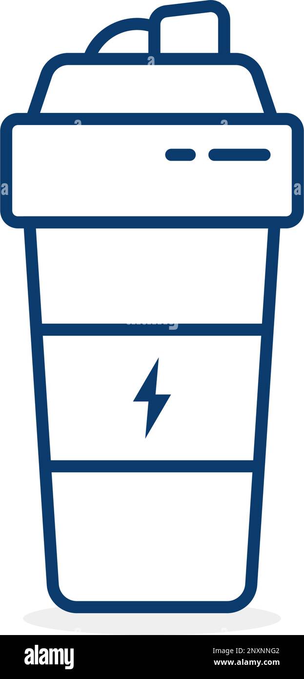 thin line fit shaker cup icon Stock Vector Image & Art - Alamy