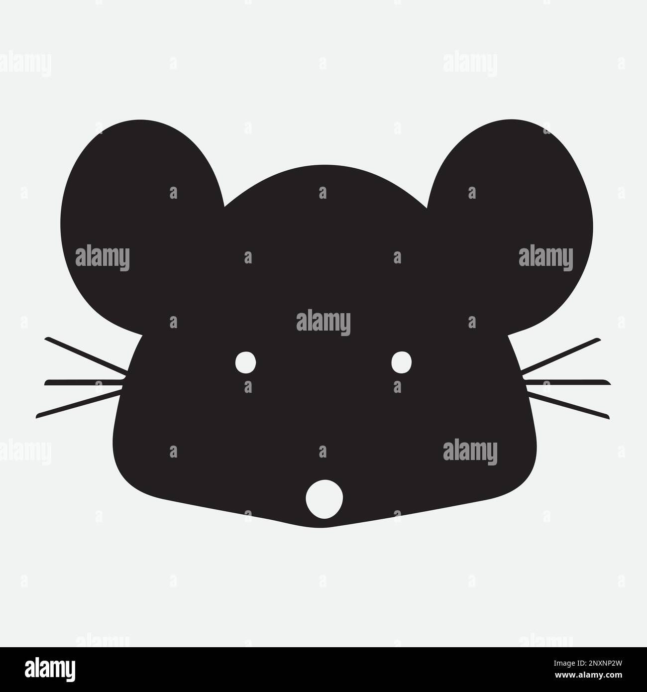 Mouse icon, rat, mice thin line symbols for web and mobile phone Stock ...