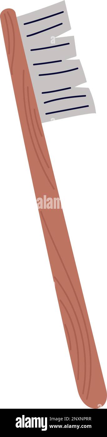 wooden toothbrush design Stock Vector Image & Art - Alamy