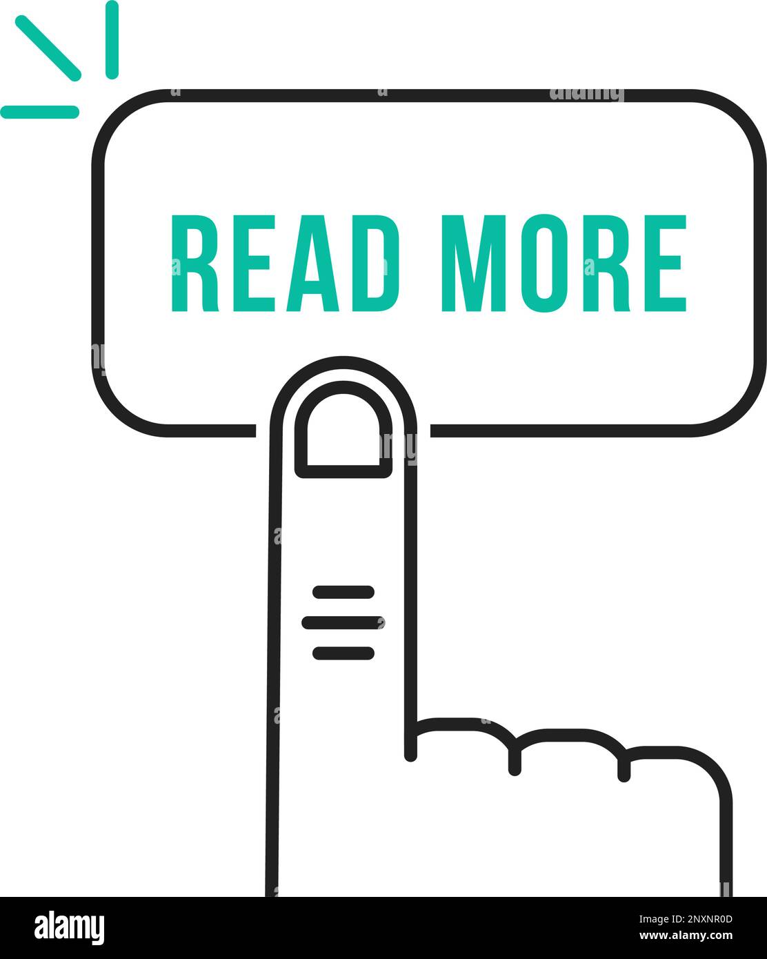 More button icon linear Stock Vector Images - Alamy