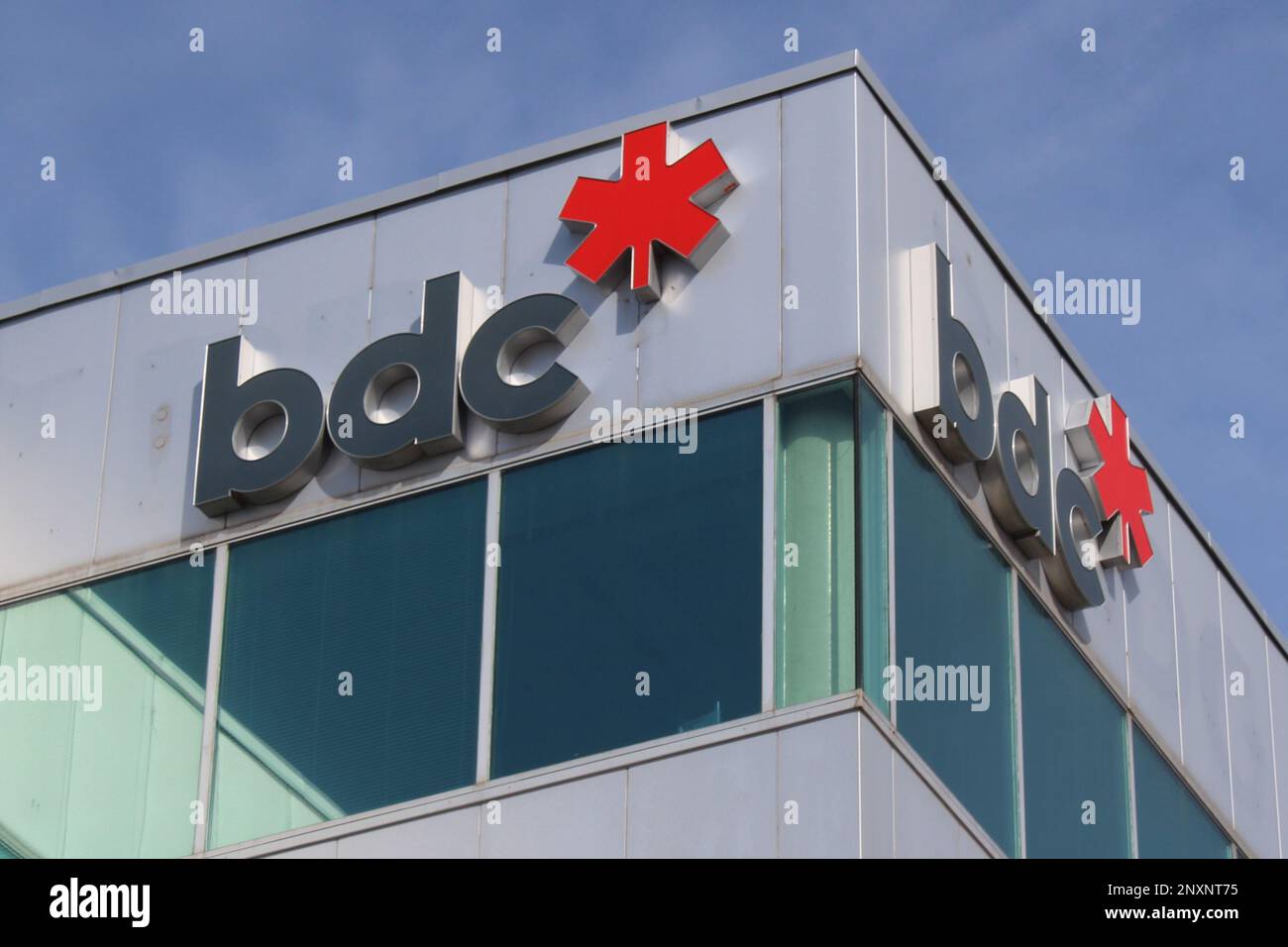 The BDC Business Development Bank of Canada logo is seen in Burlington ...